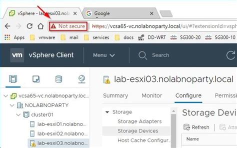 vsphere error when uploading files to datastores nolabnoparty
