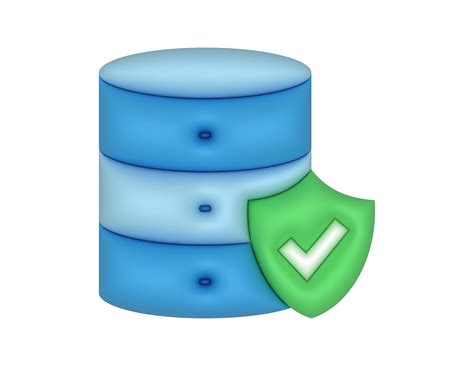 Blue Database Security PNG