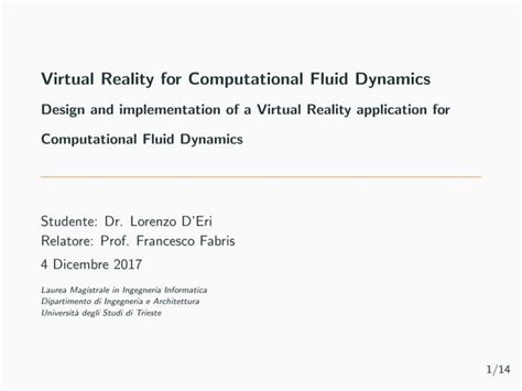 Design And Implementation Of A Virtual Reality Application For