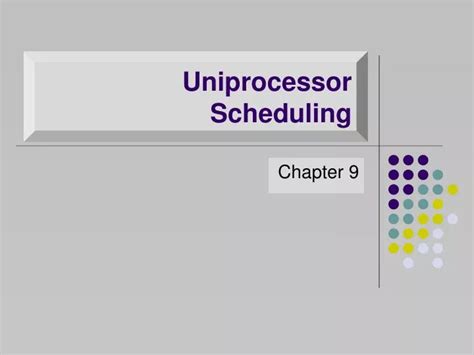 Ppt Uniprocessor Scheduling Powerpoint Presentation Free Download
