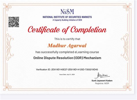 Madhur Agarwal On Linkedin Sebi Nism