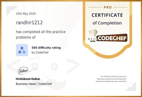 Randhir Kumar Raj On Linkedin Problemsolving Codingjourney Codechef Continuouslearning