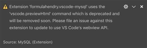 vscodepreview depricated warning · issue 95 · formulahendry