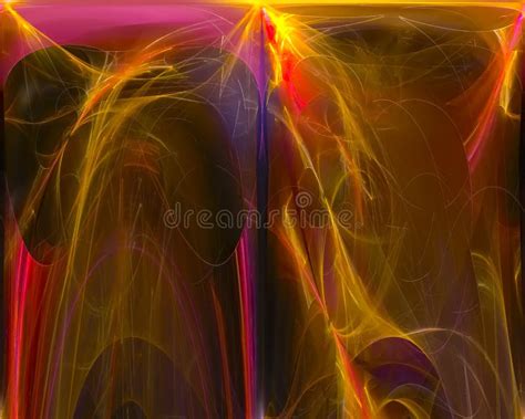 Abstract Digital Fractal Style Ornament Flow Future Soft Magic