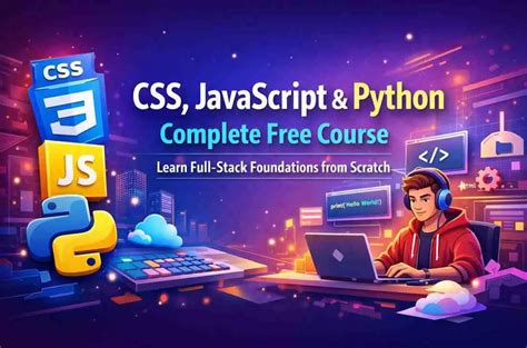 Free Css Javascript And Python Course 2026 Beginner Friendly Programm