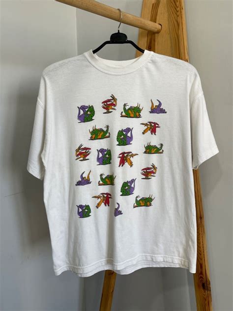 Vintage 90s Dinosaurs Sex Positions Kamasutra Aop Box… Gem