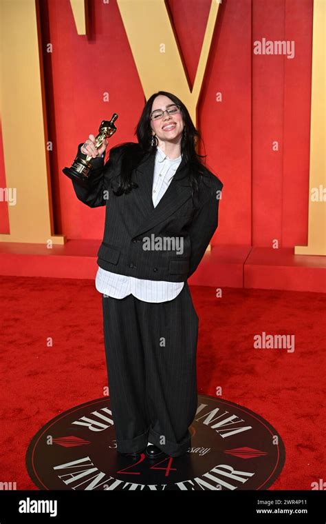 Billie Eilish Attending The Vanity Fair Oscar Party Held At The Wallis