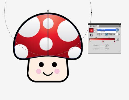 Hướng dẫn vẽ nấm trong Illustrator Học thiết kế đồ họa Web In ấn tại Việt Tâm Đức