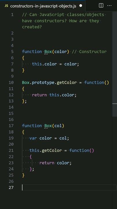oop - Constructors in JavaScript objects - YouTube