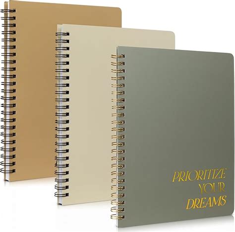 Zicoto Aesthetic Spiral Notebook Set Of 3 For Women Cute