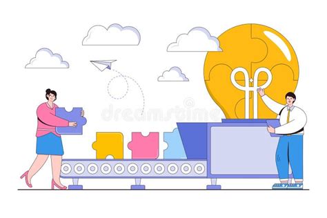 Brainstorming Finding And Generating New Solutions Concept Business People Characters Using