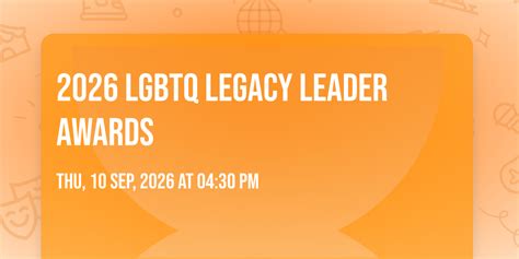 2026 Lgbtq Legacy Leader Awards At Krause Gateway Center Des Moines On