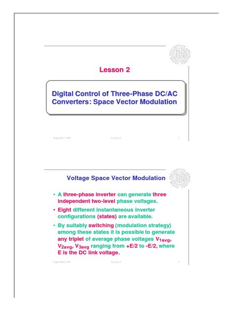 Digital Control Applications In Power Electronics Lez2a Pdf Power Inverter Power Electronics
