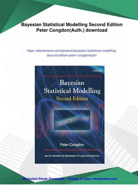 Summary Bayesian Statistical Modelling Second Edition Peter Congdon