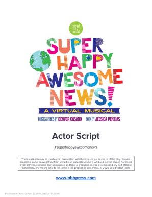 Fillable Online Actor Script Fax Email Print PdfFiller
