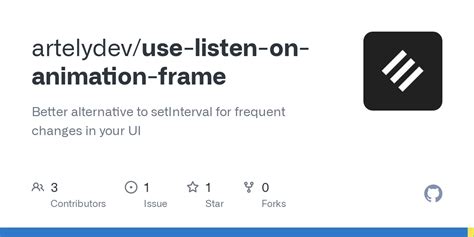 Github Artelydevuse Listen On Animation Frame Better Alternative To Setinterval For Frequent