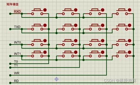 单片机——c51实验含proteus仿真（独立键盘，矩阵键盘）protues 矩阵键盘为什输出低不能将输入拉低 Csdn博客