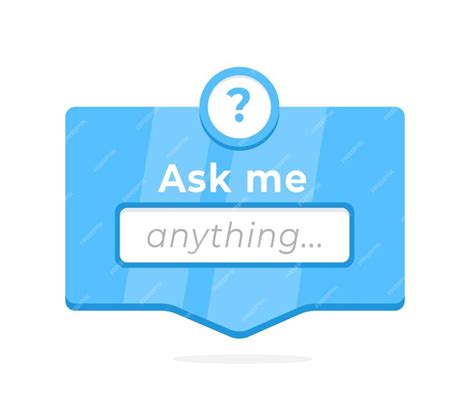 Premium Vector Ask Me Anything Interactive Banner Design With Question Mark A Modern Vector