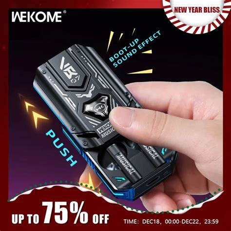 Wekome Auriculares Inal Mbricos Con Bluetooth Aud Fonos De M Sica Estilo Mecha Apertura