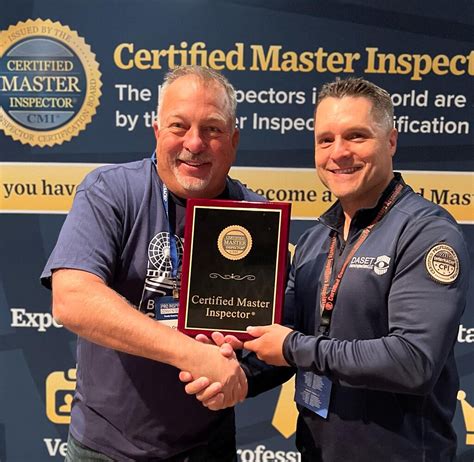 Hot Pic Of Cmi® Being Awarded Certified Master Inspector Cmi