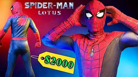 😱 The Worlds Most Realistic Spider Man Suit Spider Man Lotus Youtube