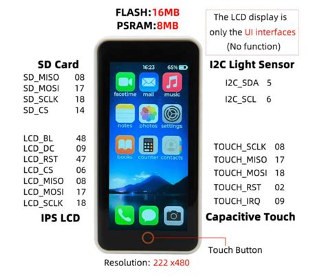 lilygo t display s3 pro a 2 33 inch esp32 s3 color touchscreen