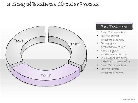 Business Ppt Diagram Staged Business Circular Process Powerpoint Template PowerPoint