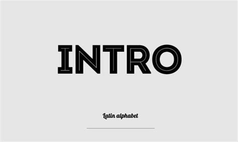 Intro Font Free Download Kafont
