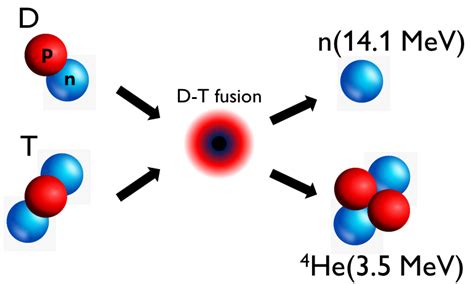 8 Illustration Of The D T Reaction In Fusion Reactors The Neutron