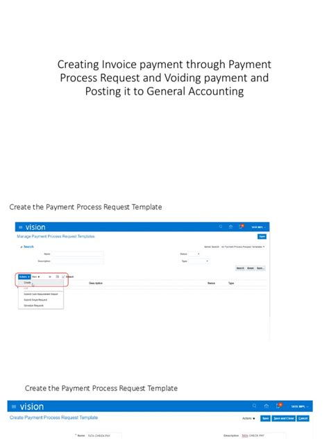 Payment Process Request Process In Fusion Pdf