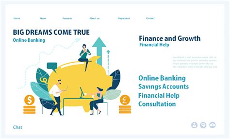 플랫 디자인 웹 사이트 또는 앱 페이지 템플릿 금융 서비스 은행 전략적 계획 개발 비즈니스 솔루션 컨설팅 시장 조사 팀워크 데이터 분석 지원 보안 개념에 대한 스톡 벡터