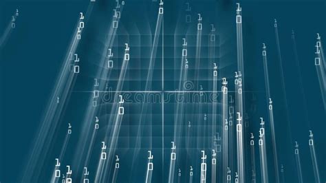 Network Data Binary On Blue Grid Background Animation Stock Footage Video Of Communication