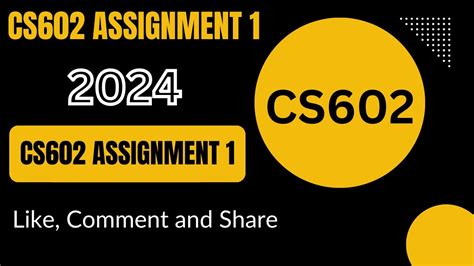 cs602 assignment 1 cs602 assignment 1 solution 2024 cs602 assignment