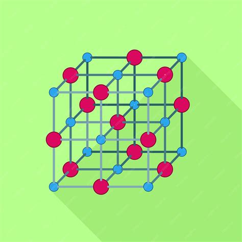 Premium Vector Atomic Cube Icon Flat Illustration Of Atomic Cube Vector Icon For Web Design