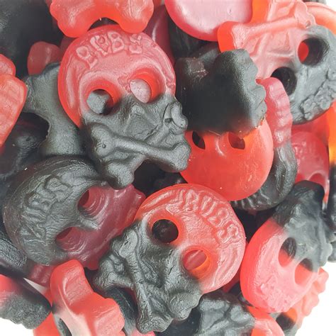 Raspberry Liquorice Skulls Liquorice Sweets My Liquorice