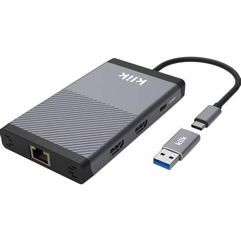 Klik Universal USB C DisplayLink Dual HDMI Multi Port Adapter TechXpress