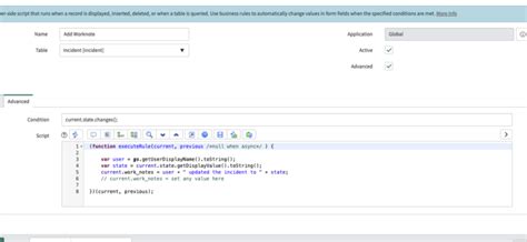 How To Add A Worknote To An Incident With A Script The Snowball