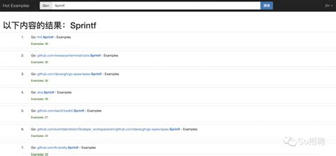 发现了国外不加班的秘诀，各种go代码示例都能在这搜到 轻识