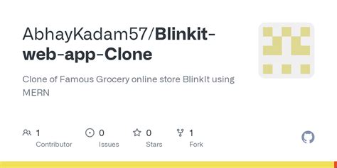 Github Abhaykadam57blinkit Web App Clone Clone Of Famous Grocery