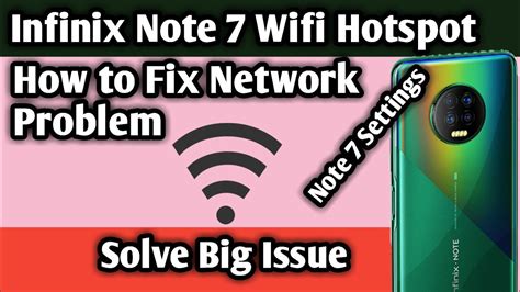 How To Fix Infinix Note 7 Hotspot Wifi Problem Infinix Note 7 Important Settings 2020