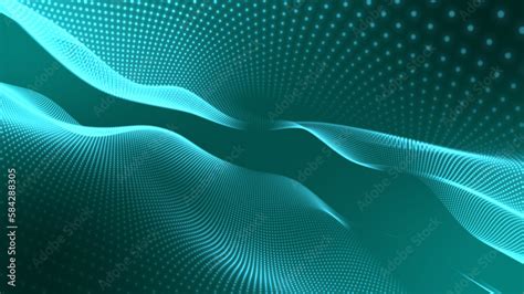blue color abstract trapcode form digital particle wave abstract