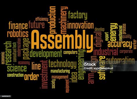 Assembly Word Cloud Concept 3 Stock Illustration Download Image Now