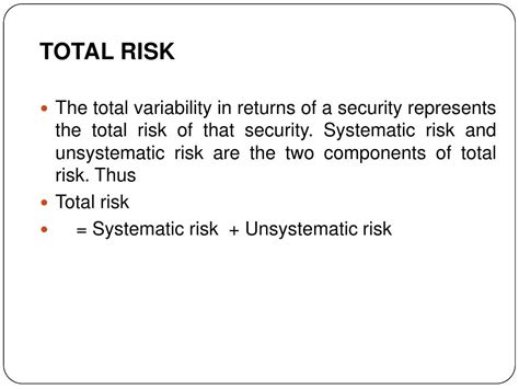 Risk And Return Analysis