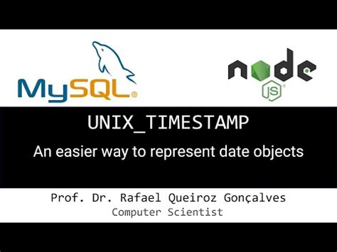 Convertir Unix Timestamp A Fecha En MySQL MySQL YA
