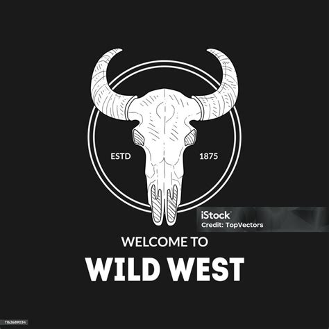 와일드 웨스트 배너 템플릿 디자인 요소는 포스터 카드 초대장 전단지 벡터 일러스트레이션에 사용할 수 있습니다 군 보안관에 대한 스톡 벡터 아트 및 기타 이미지 Istock