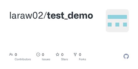 GitHub Laraw Test Demo