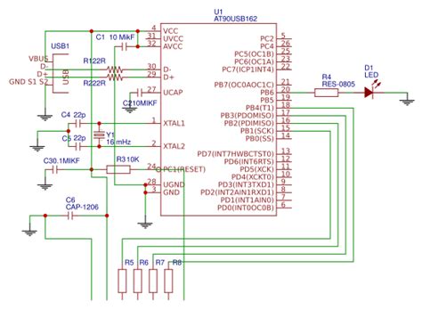 avrisp mkii clone oshwlab