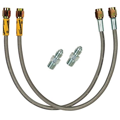 Braided Stainless Steel Brake Line Kit 16 Long Bx 055 1