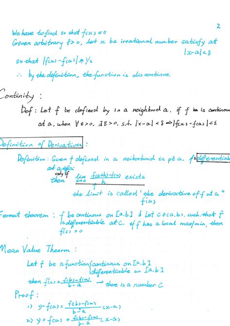 Calculus 1501ab Lecture 1 Personal Notes For 1501 Oneclass