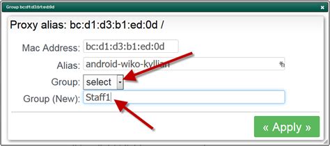 Proxy Groups Aliases Artica Proxy